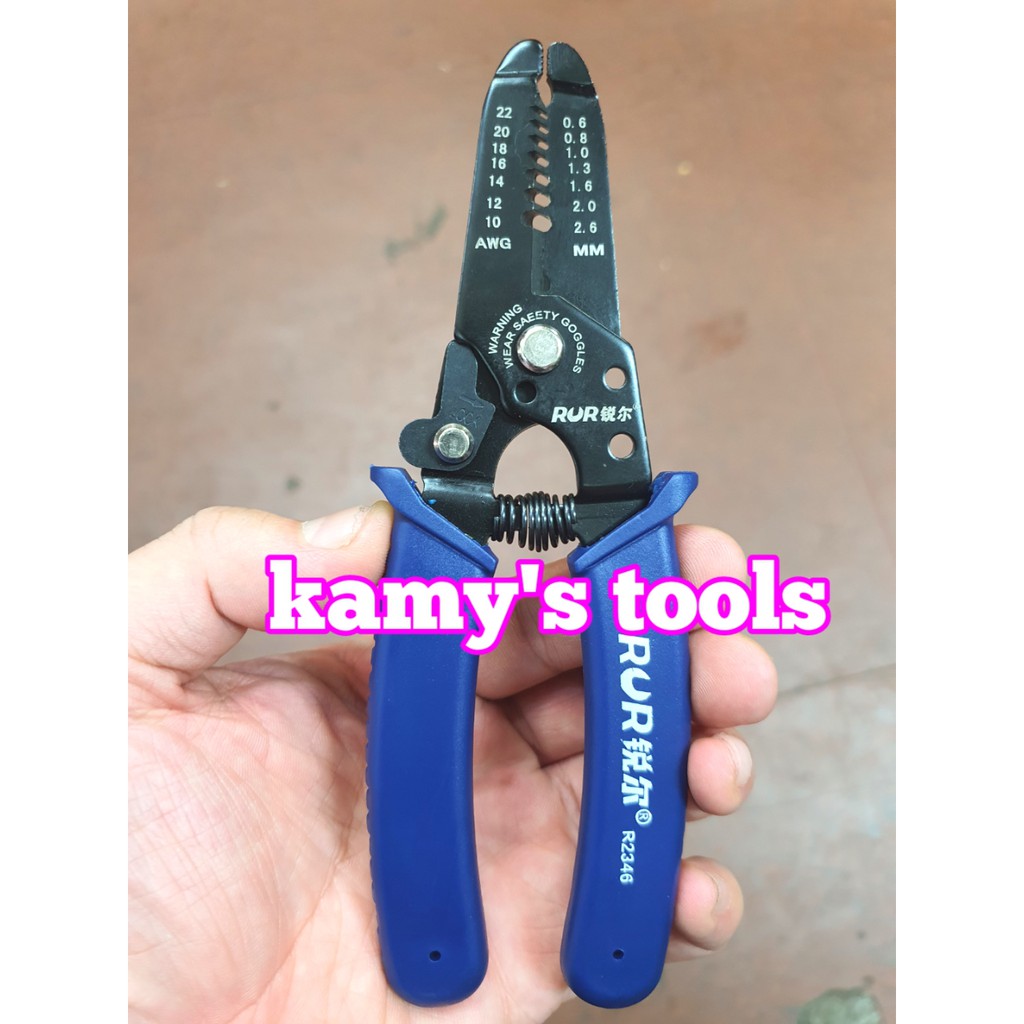 Kìm tuốt dây điện 6 inch R2346 Rur tools có lò xo | Shopee Việt Nam