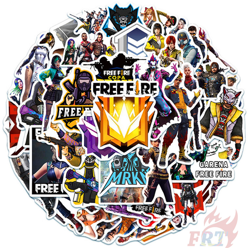 50 Cái / Bộ Nhãn freefire Trò chơi di động free fire diy fashion hành ...