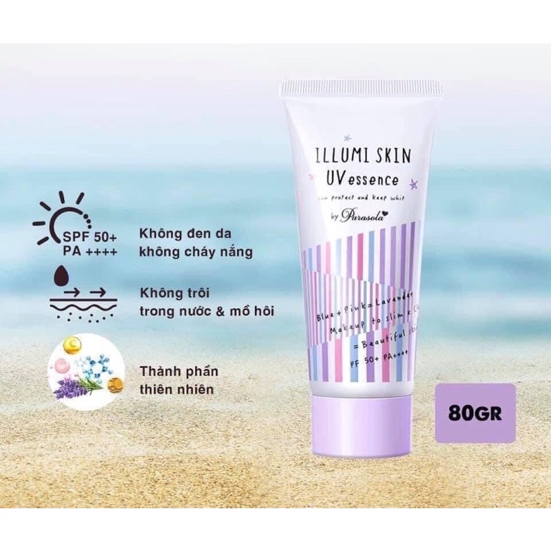 KEM CHỐNG NẮNG Naris Illumi Skin UV Essence by Parasora SPF 50+ PA ...