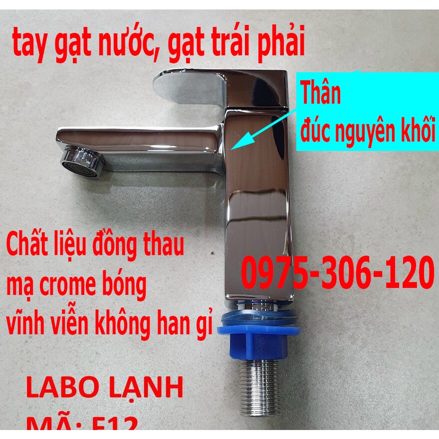[LOẠI 1-HÀNG ĐÚC] Vòi Rửa Mặt Lavabo Lạnh đồng thau mạ crom sáng bóng ...