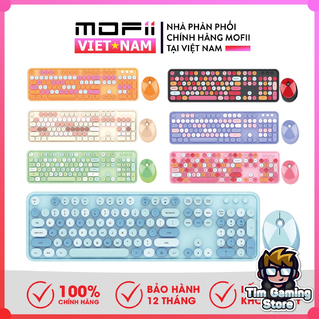 Bộ bàn phím và chuột không dây MOFII – Sweet Mixed | Shopee Việt Nam