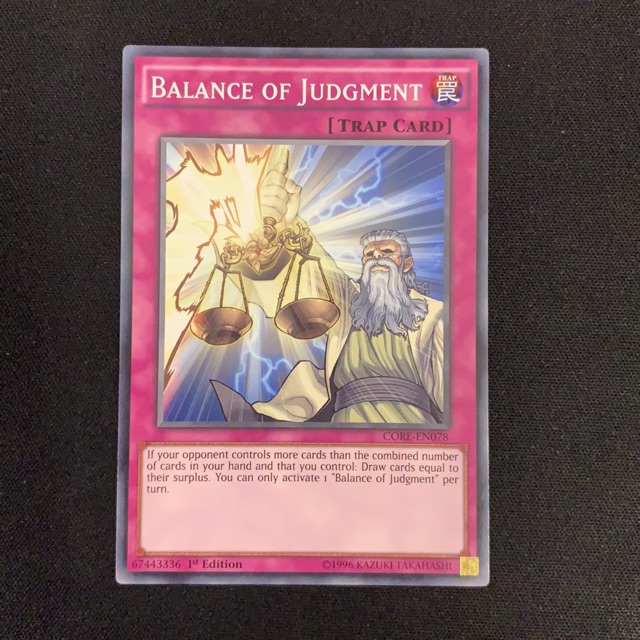 Thẻ bài Yugioh CORE-EN078 Balance of Judgment 1st Edition | Shopee Việt Nam
