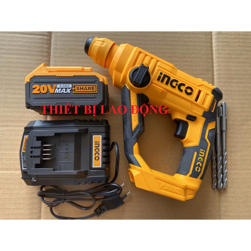 MÁY KHOAN BÊ TÔNG DÙNG PIN 20V INGCO CRHLI1601 (KÈM 1 PIN 4.0AH &SẠC 20V) | Shopee Việt Nam