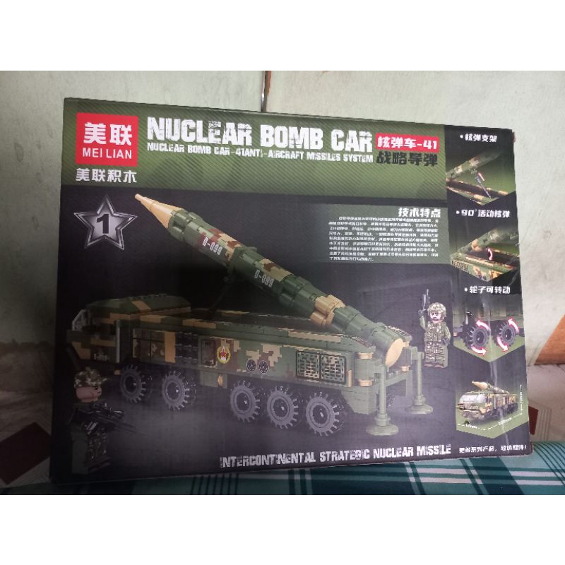 Mô hình lắp ráp xe tên lửa Mei Lian Nuclear bomb car 98199 | Shopee ...