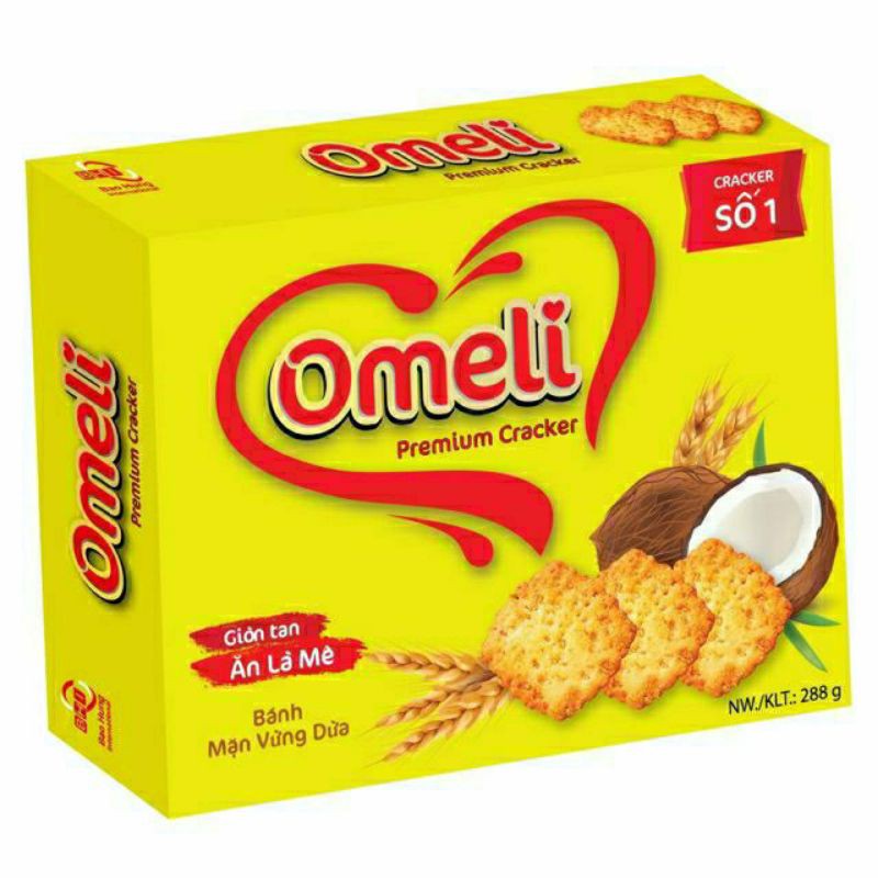 bánh omeli cracker vị khoai tây hộp 288g 24 gói | Shopee Việt Nam