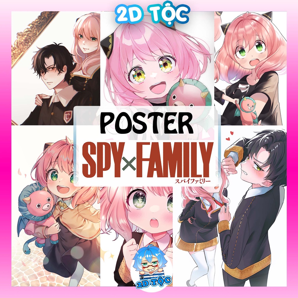 Tranh Poster Dán Tường Anya Anime Spy x Family – Kích thước A3 A4 Tranh ...
