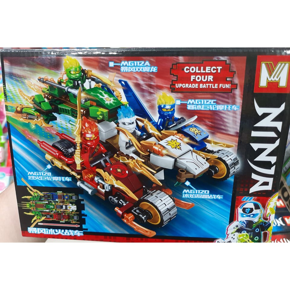 Lego Ninjago 4 Mẫu Siêu Xe, Máy Bay, Ô tô cao cấp 70PCS hàng loại 1 ...
