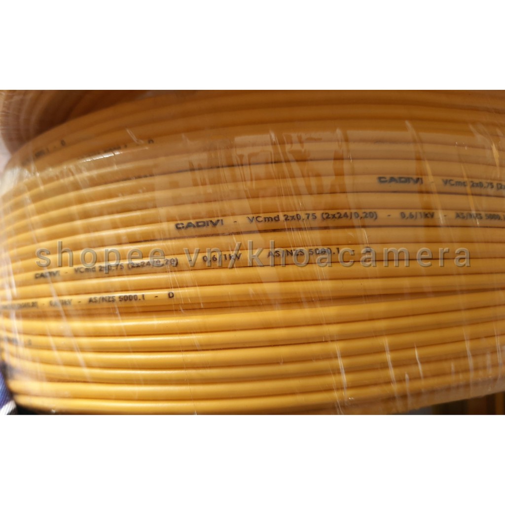 (1 mét) Dây điện Cadivi VCmd 2x0.75 (2x24) - 0,6/1kV | Shopee Việt Nam