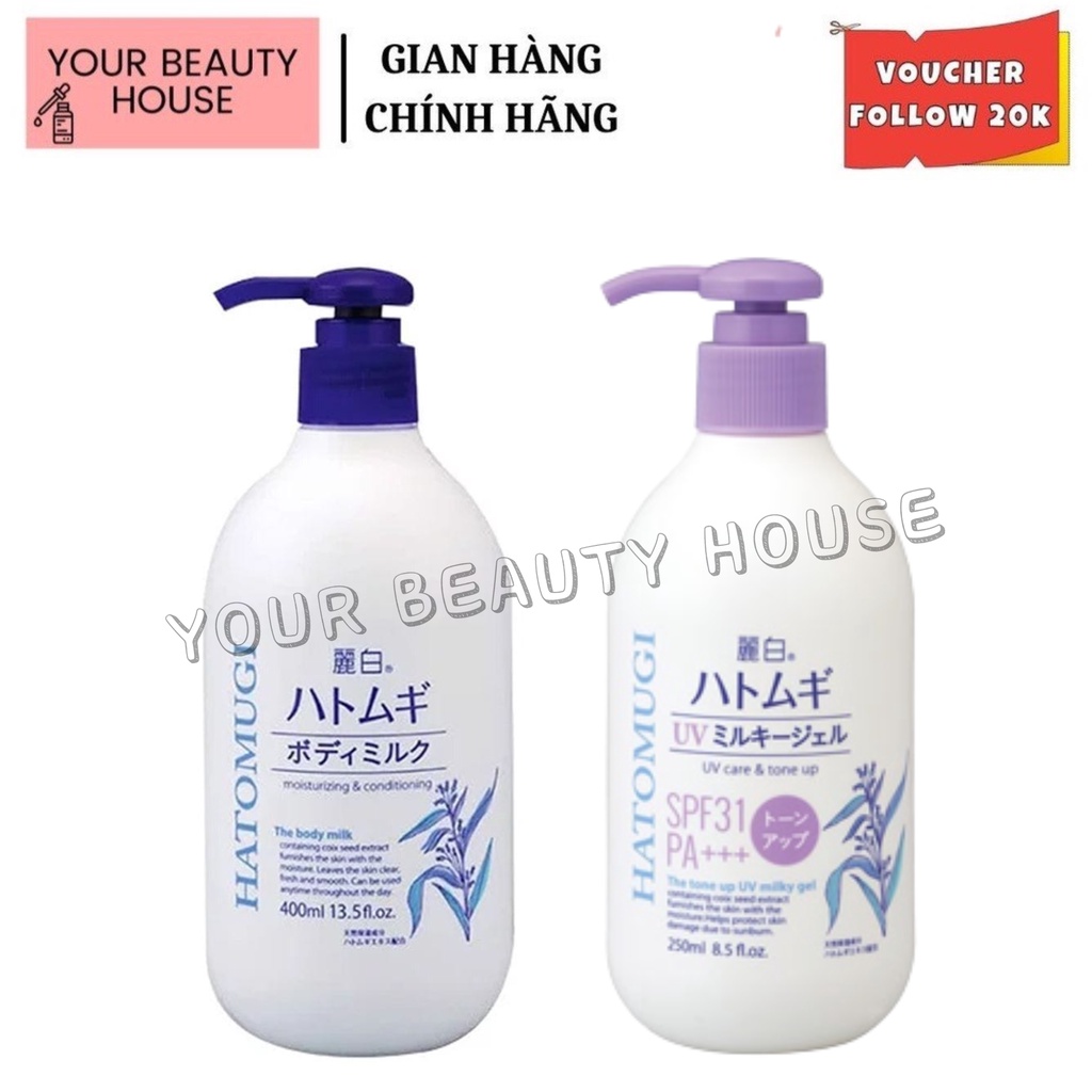 [Hatomugi] Sữa Dưỡng Ẩm Chống Nắng Body Nhật Bản 250ml | Shopee Việt Nam