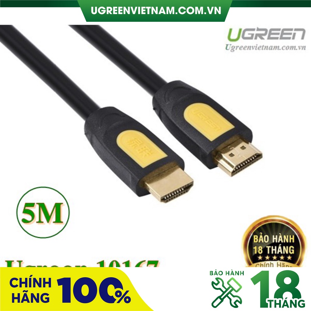 Cáp HDMI 5M chính hãng Ugreen 10167 cao cấp | Shopee Việt Nam