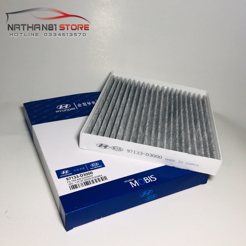 Lọc gió điều hòa, máy lạnh Than hoạt tính Accent(2018-2020),Seltos ...