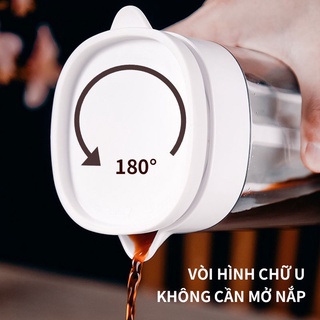 Bình pha cold brew 1100ml(cà phê ủ lạnh )Bình pha trà ABS Vòng đệm ...