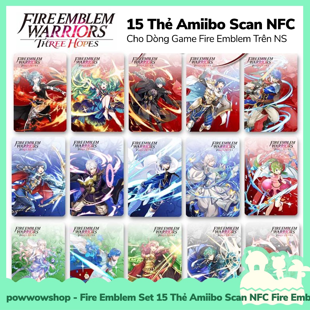 [Sẵn VN - Hỏa Tốc] Set 15 Thẻ Amiibo Scan NFC Cho Game Fire Emblem ...