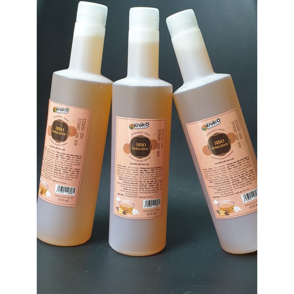 Siro Caramel Milk Krub.O Chai 650ml ( Siro Hokkaido ) - Pha Món ...