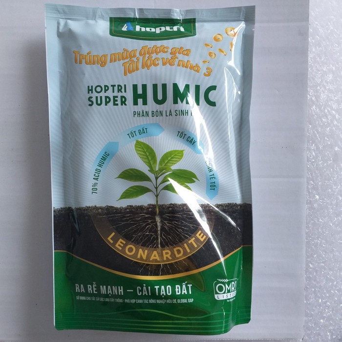 PHÂN BÓN HỮU CƠ SUPER HUMIC HỢP TRÍ - GÓI 1 Kg | Shopee Việt Nam