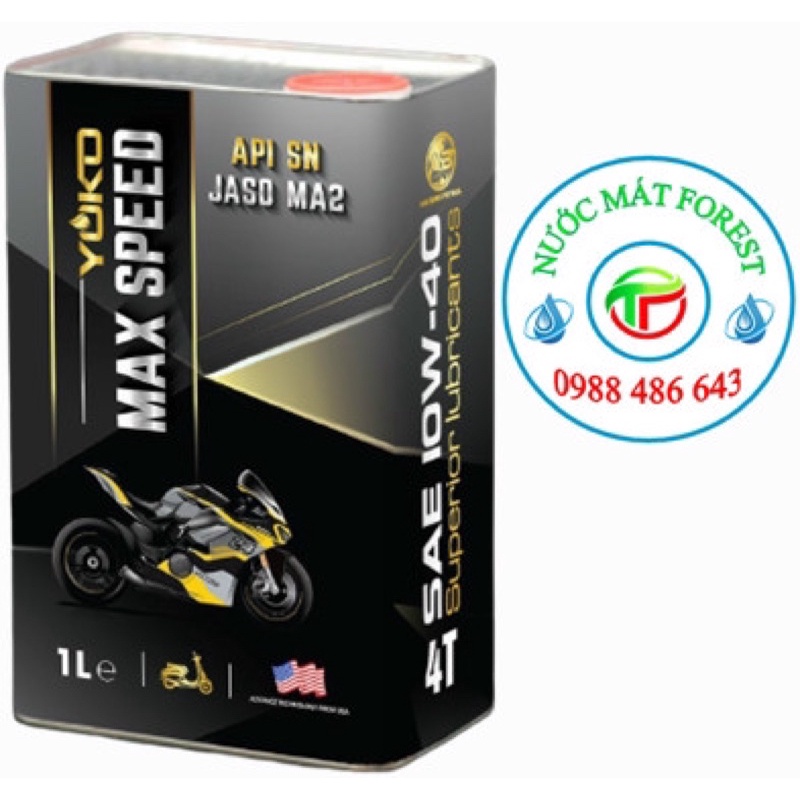 YOKO MAX SPEED Nhớt tổng hợp 5w40 1Lít , 800ml , 1.3L | Shopee Việt Nam