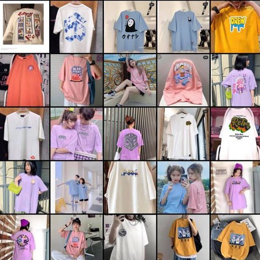 Combo 1c áo thun UNISEX oversize DT Clothes, áo phông nam nữ nhiều mẫu ...