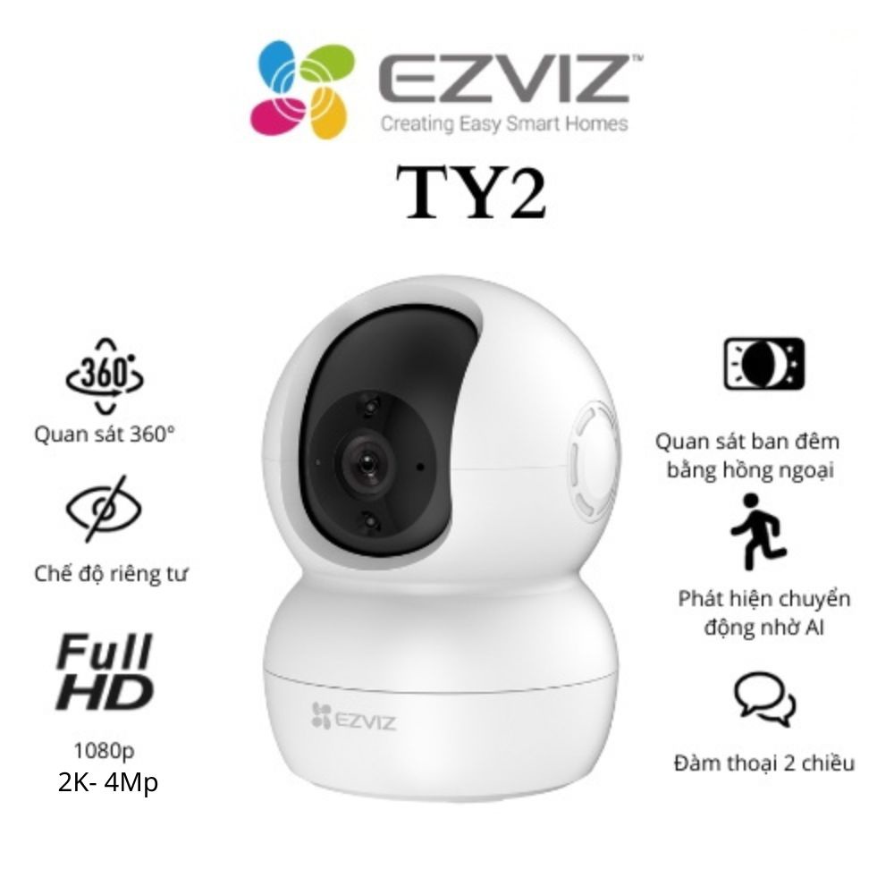 Camera WIFI thông minh EZVIZ TY2 chính hãng bh 2 năm | Shopee Việt Nam