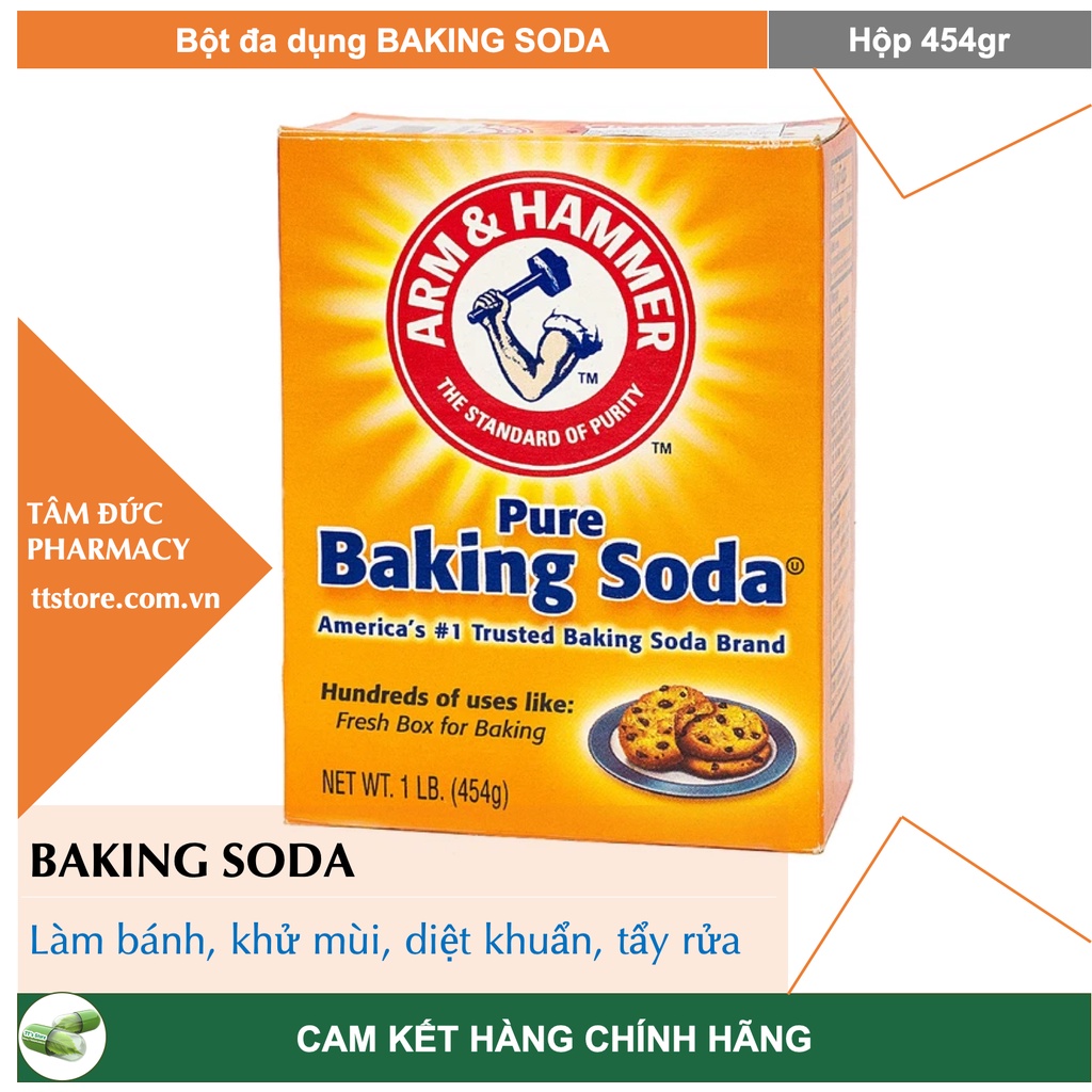 BAKING SODA Arm&Hammer 454G - Bột đa dụng làm bánh, tẩy rửa, khử mùi ...