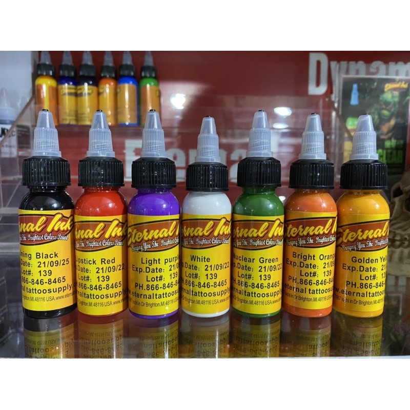 Sét 7 màu mực tập xăm Internal ink | Shopee Việt Nam