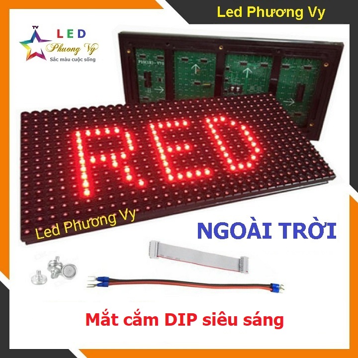 Module Led P10 màu đỏ ngoài trời (Out door) mắt DIP siêu sáng - Hàng ...