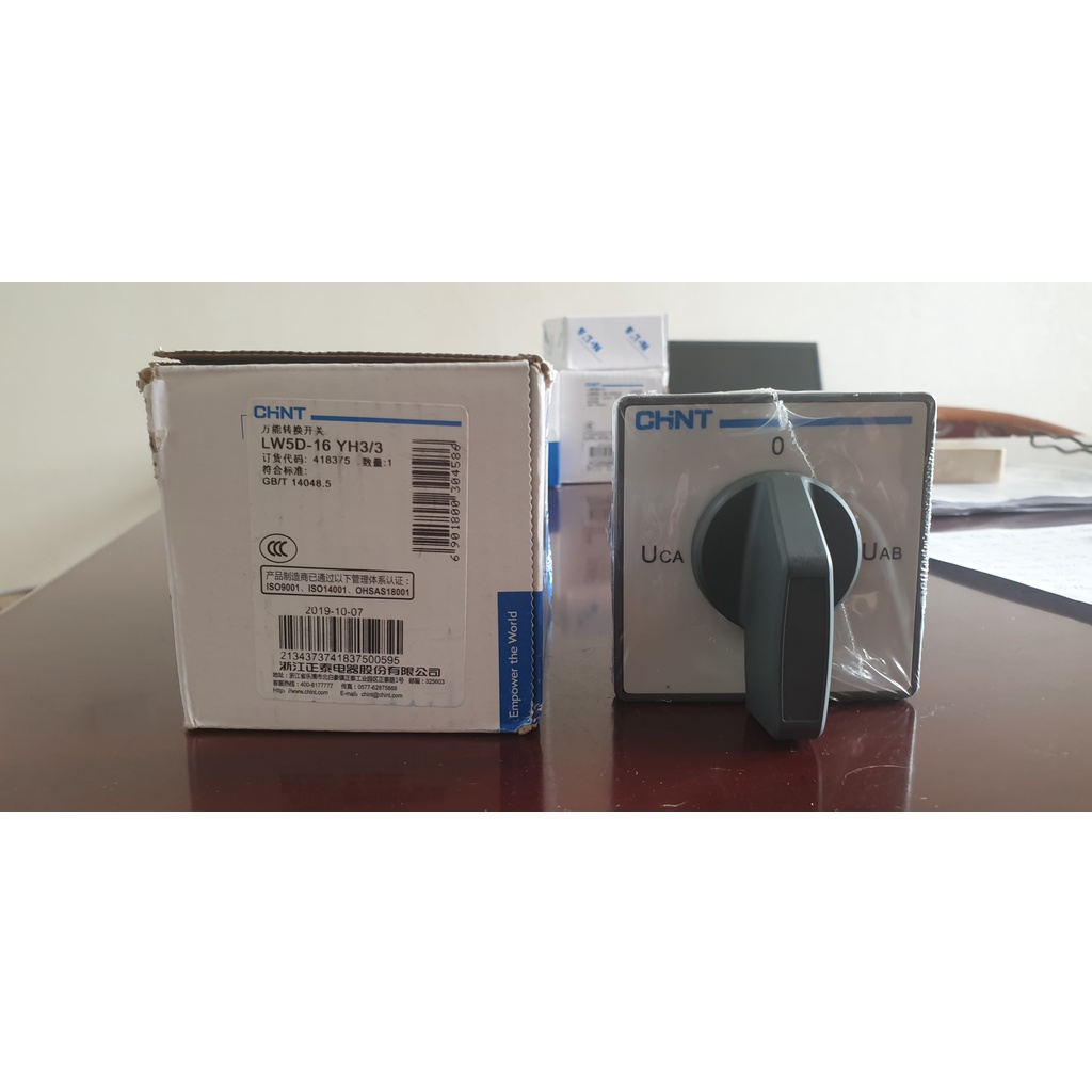 Công tắc chuyển mạch Chint Rotary Cam Switch LW5D-16 YH3/3 | Shopee ...