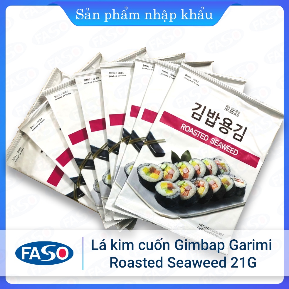 Lá kim cuốn Gimbap Garimi Roasted Seaweed 21g | Shopee Việt Nam