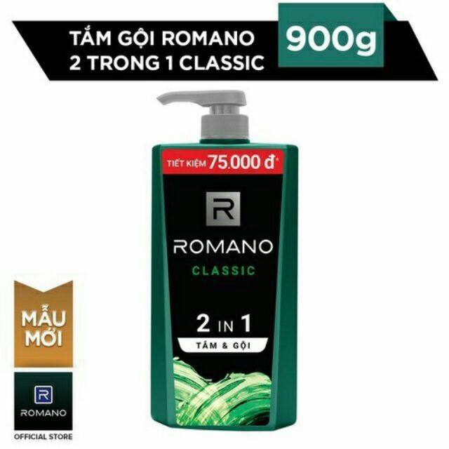 Romano - Tắm Gội 2IN1 Classic 900g | Shopee Việt Nam