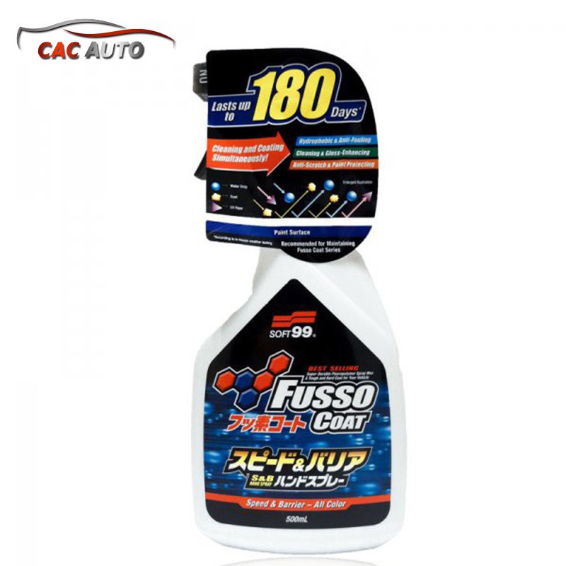 Dung Dịch Xịt Phủ Nano Sơn Xe Ô Tô 6 Tháng-Fusso Coat Speed & Barrier Hand Spray -SOFT99 ...