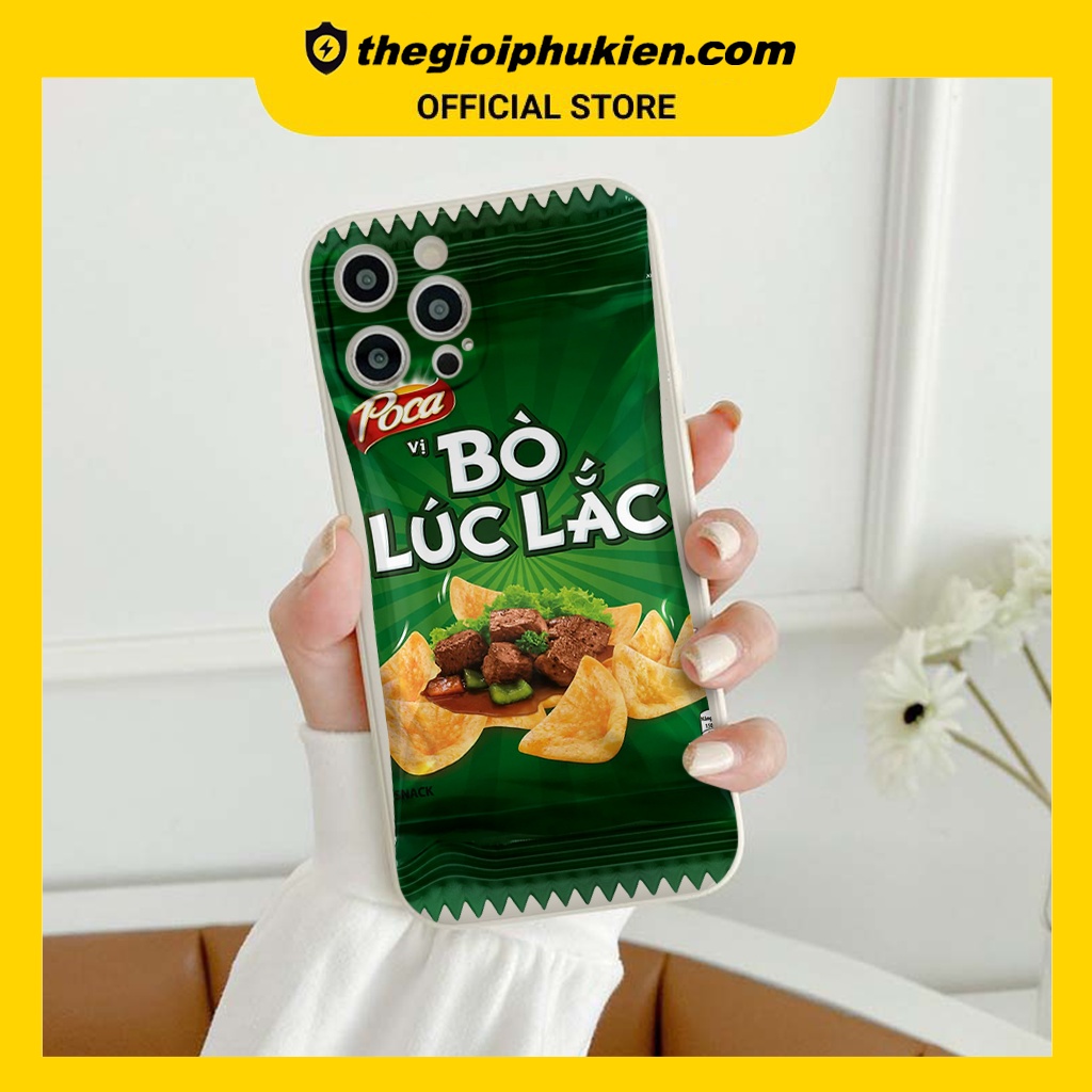 Ốp iphone - Ốp lưng iphone cạnh vuông bảo vệ camera bò lúc lắc vỏ kẹo ...