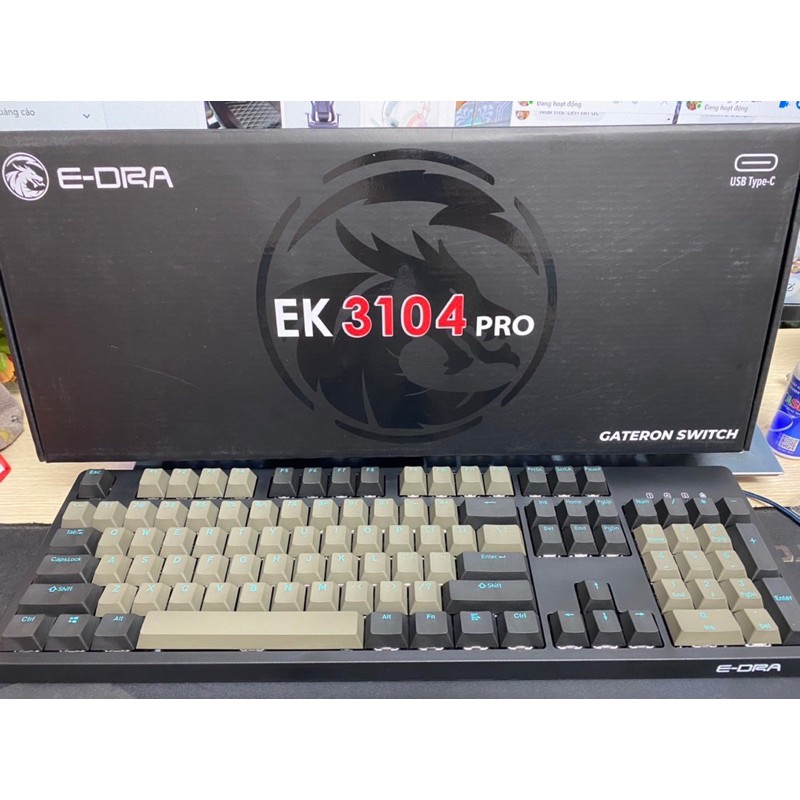 Bàn phím cơ Edra EK-3104 Pro Gateron | Shopee Việt Nam