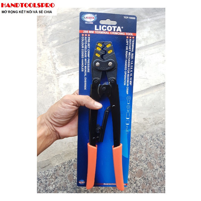 Kìm Bấm Đầu Cote Số 15 (1.5 -> 16 Mm2) Licota - TCP-10089 | Shopee Việt Nam