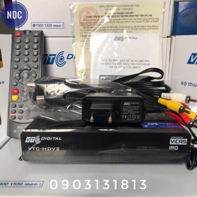 HMM Đầu Thu Vệ Tinh VTC HD V2 (sở hữu 4 tháng TB) - Thẻ Gia Hạn TH VTC ...