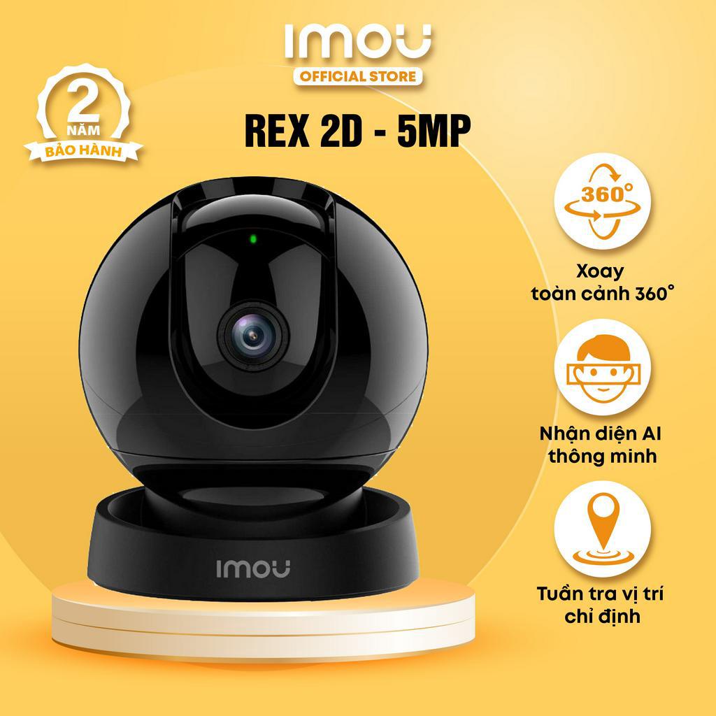 Camera Wifi trong nhà Imou Rex 2D I 3MP/5MP | IPC-GS2DP-5C0W I Tua theo ...