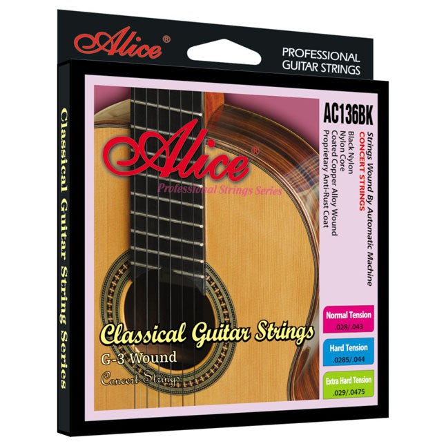 Dây đàn guitar classic Alice AC136BK ( ĐEN ) | Shopee Việt Nam