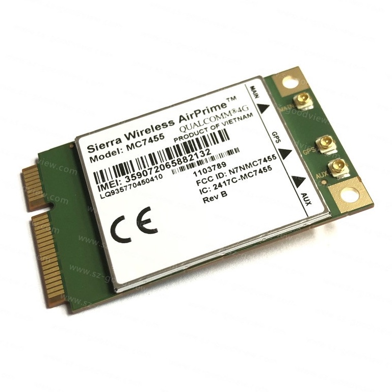Card WWAN MC7455 thu bắt sóng 3G/4G/LTE cho laptop - Sierra Wireless ...