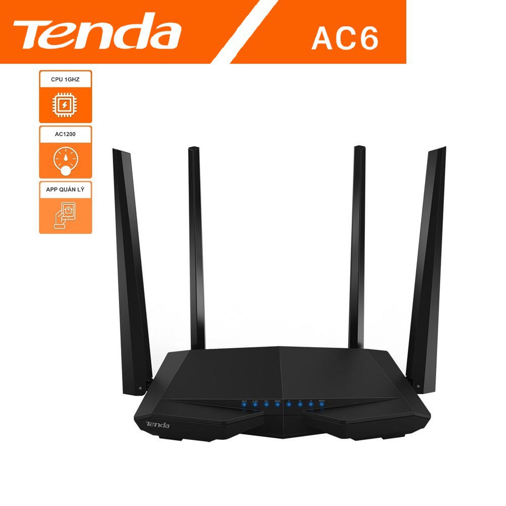 BỘ PHÁT WIFI 5G MODEM WIFI ROUTER TENDA AC6 CHÍNH HÃNG CỤC PHÁT WIFI CÓ ...