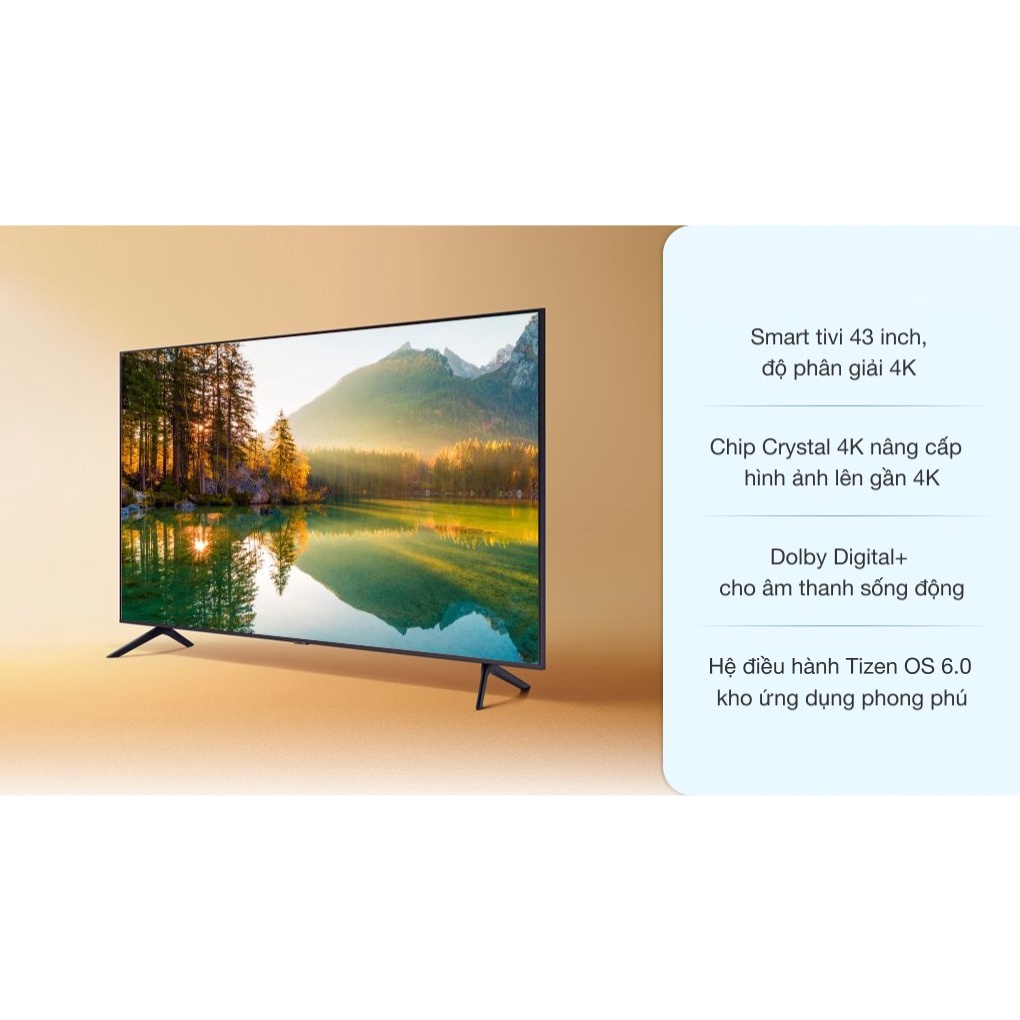 Smart Tivi Samsung 4K 43 inch 43AU7700 2021 - Điện Máy Tại Kho | Shopee ...