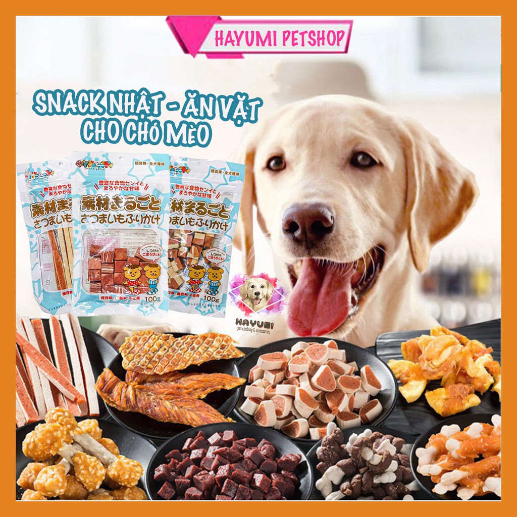 SNACK NHẬT - BÁNH THƯỞNG CHO CHÓ GÓI 100G | Shopee Việt Nam