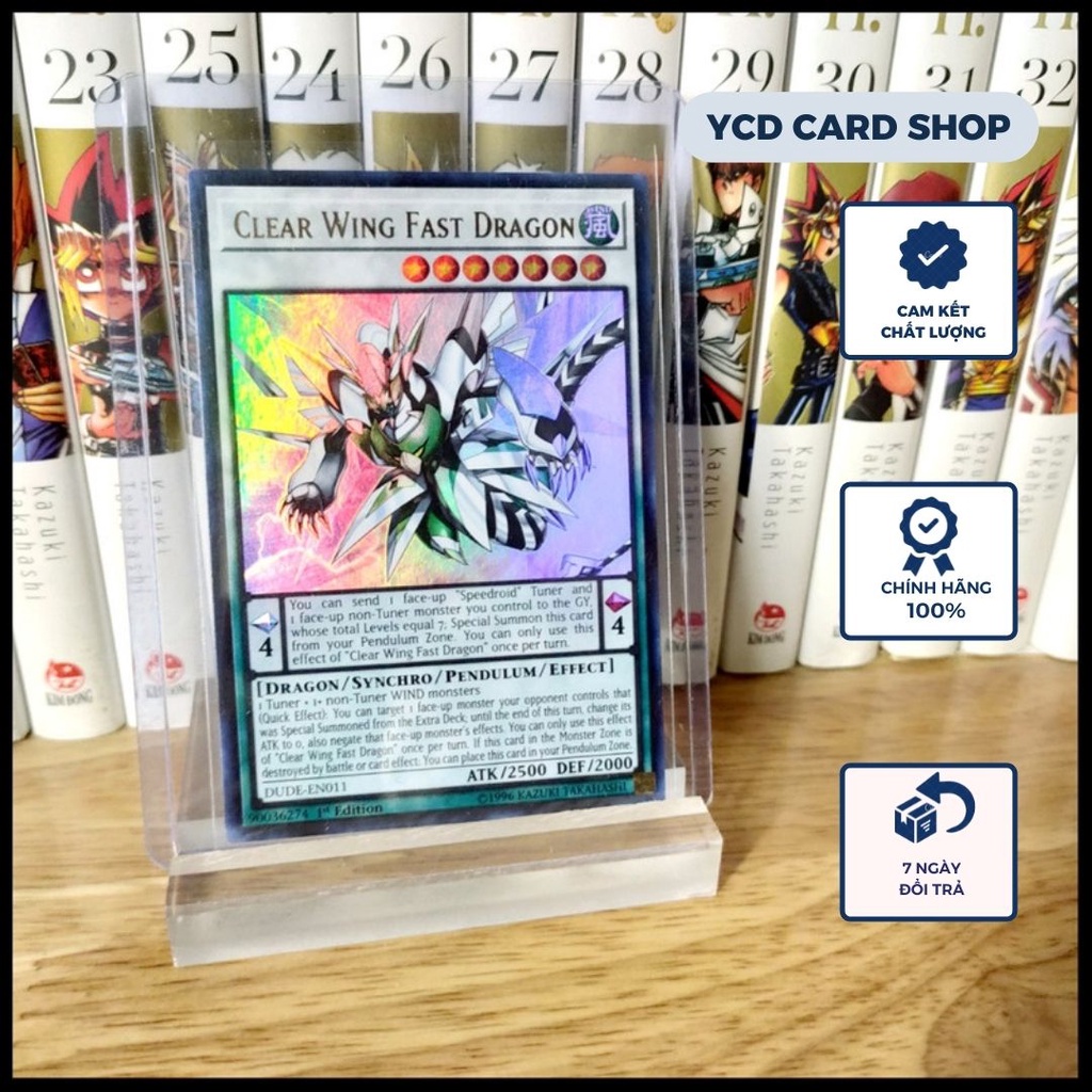 Thẻ bài yugioh chính hãng Clear Wing Fast Dragon – Ultra Rare | Shopee ...
