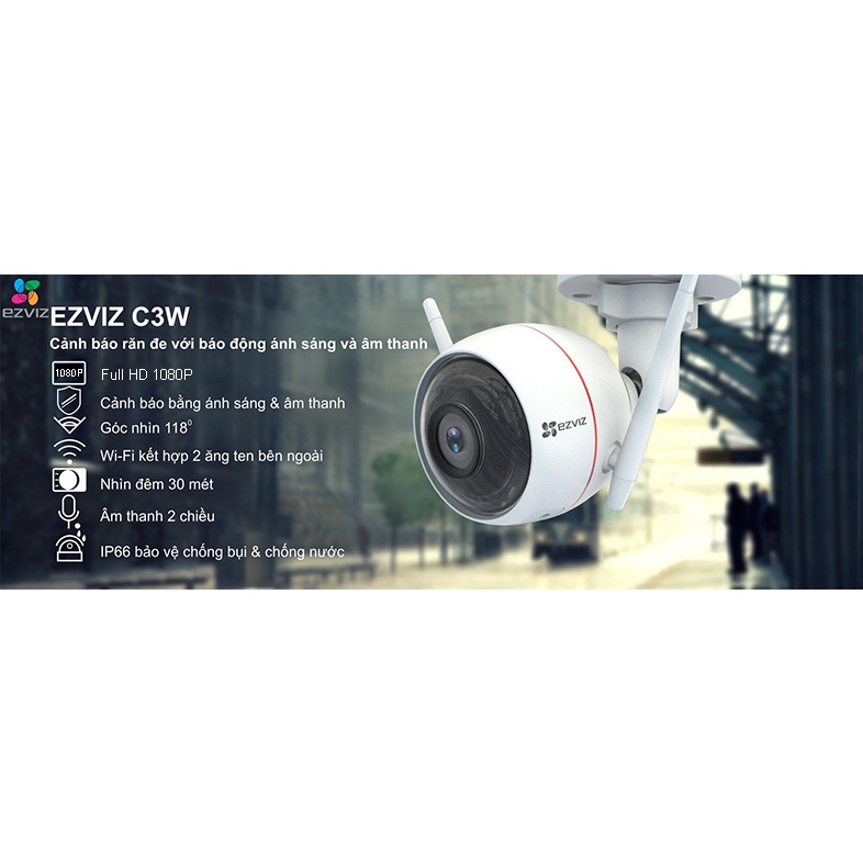 Camera IP Chính Hãng Ezviz C3W 1080P (CS-CV310) Chống Nước - Còi Báo ...