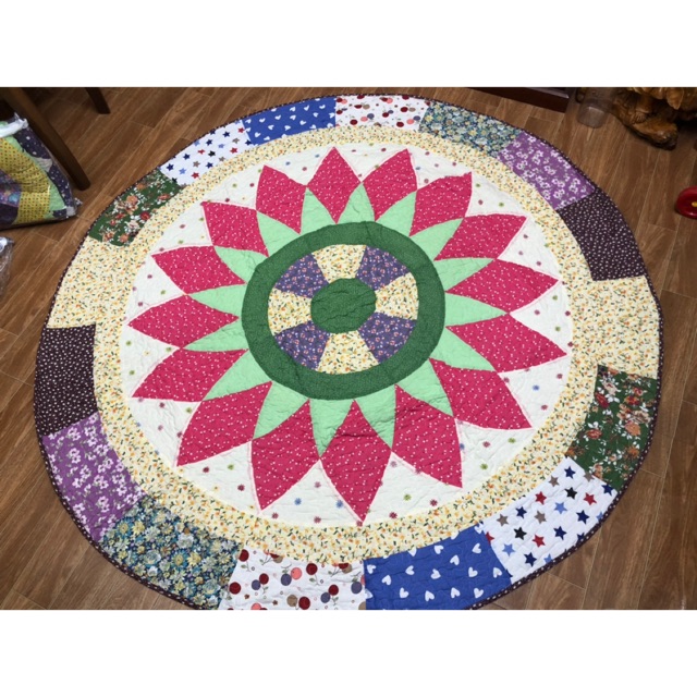 Thảm quilt tròn đường kính 160cm | Shopee Việt Nam