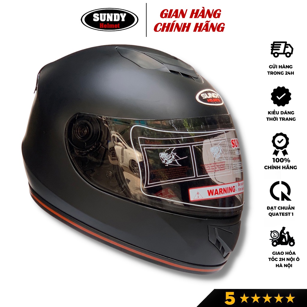 Mũ bảo hiểm full face SUNDY HP04K thời trang, kiểu dáng thể thao, nhiều ...