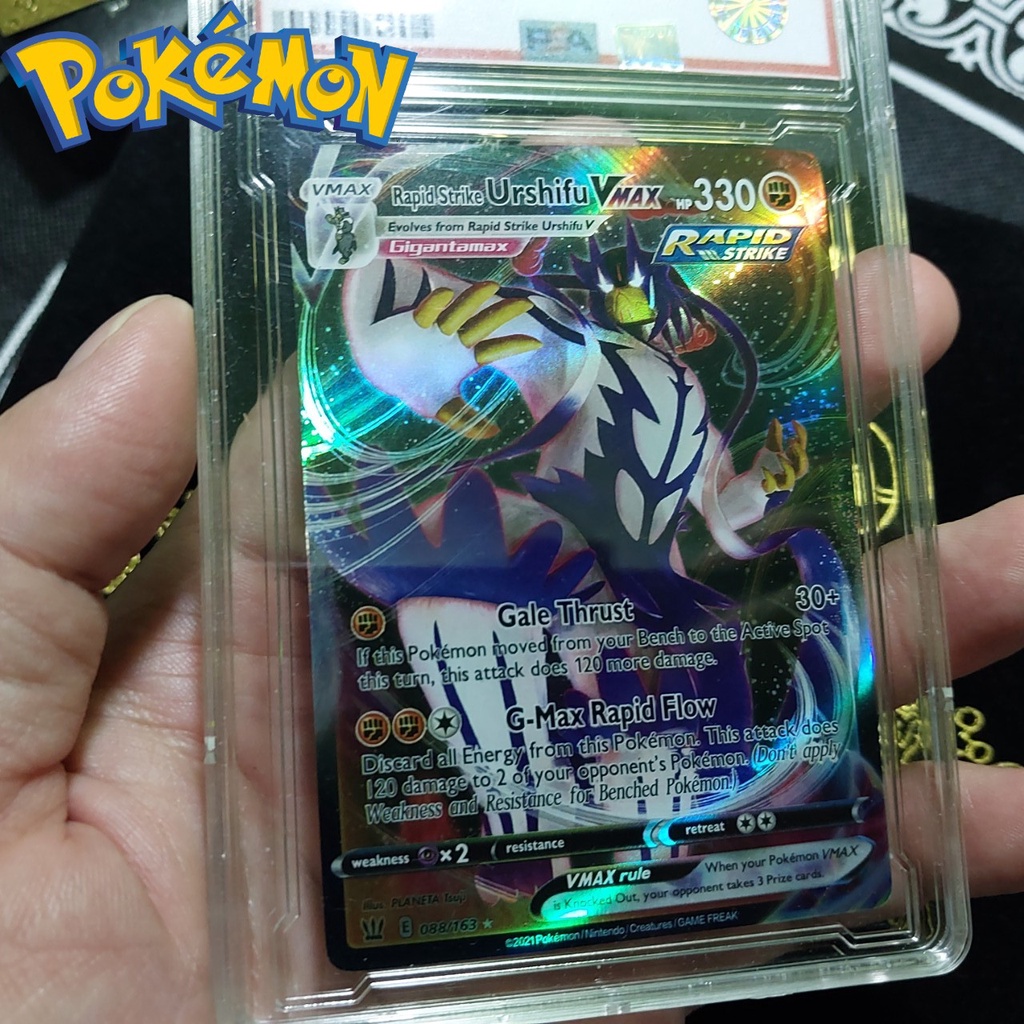 Thẻ Pokemon truyền thuyết Vmax Urshifu 088 163 Võ sư siêu cấp Dynamax ...