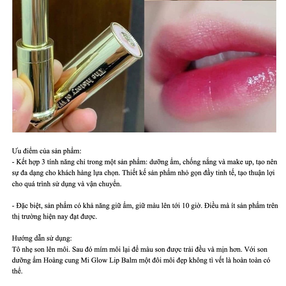 Son dưỡng Whoo Glow Lip Balm mini màu đỏ hồng (rose) | Shopee Việt Nam