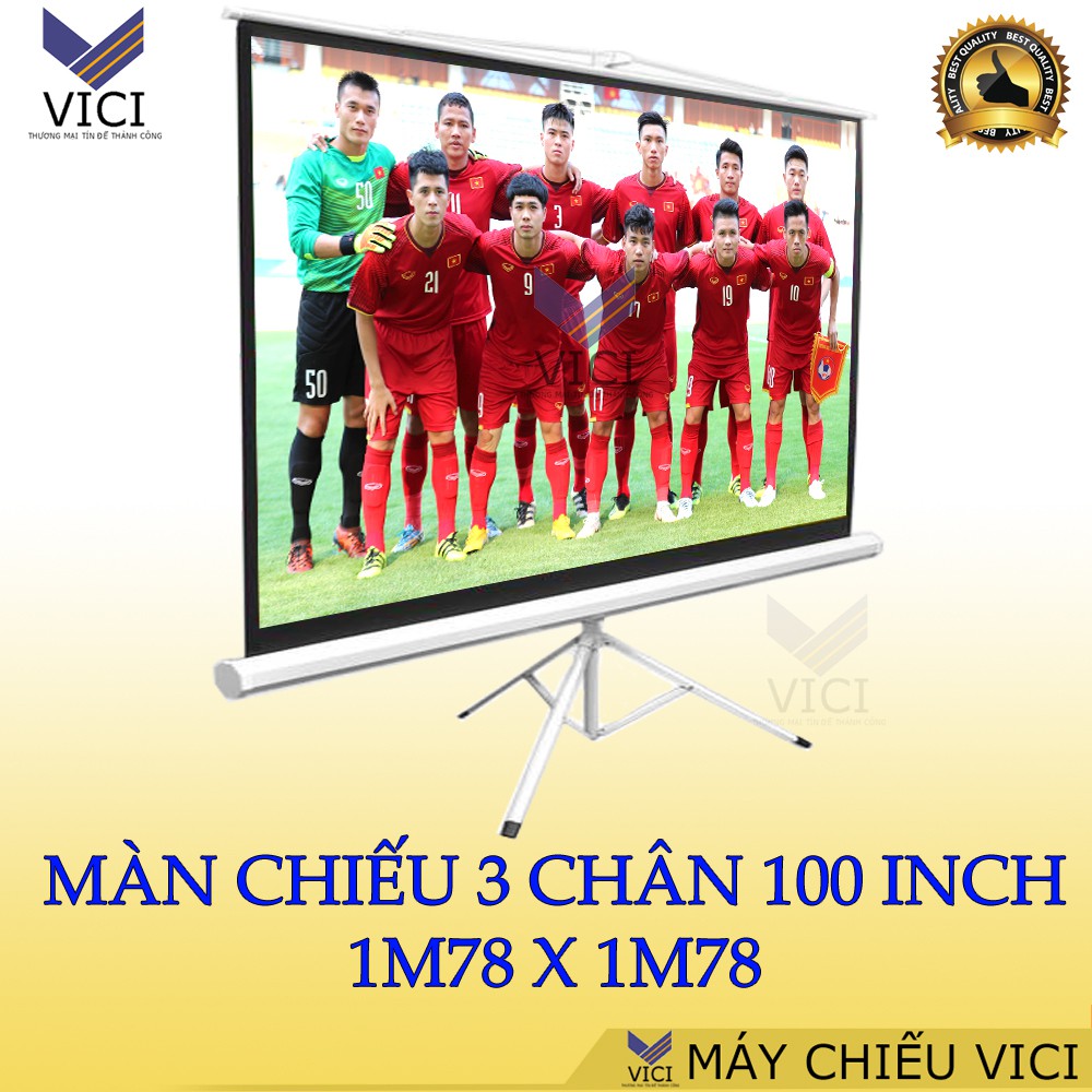 Màn Chiếu 3 Chân 100inch - 1m78 x 1m78. Màn chiếu được thiết kế chắc ...