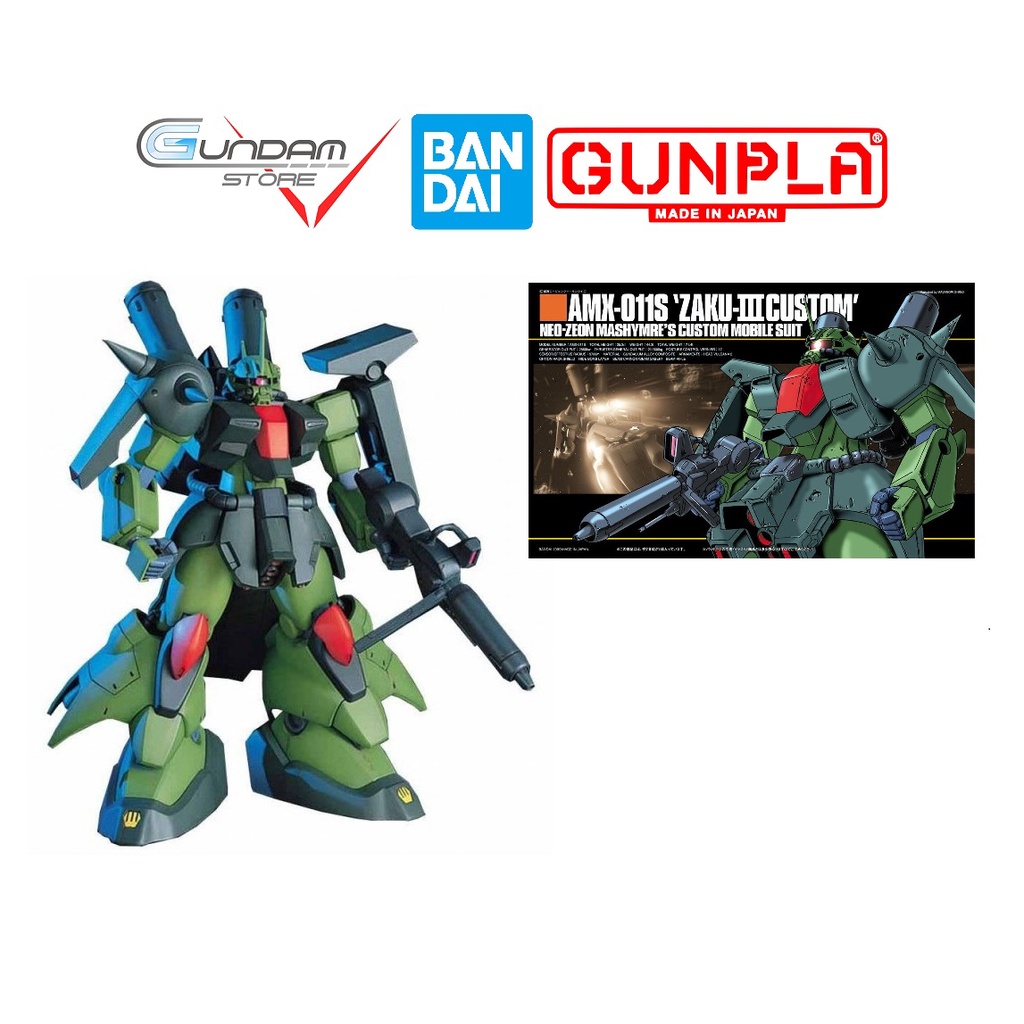 Mô Hình Gundam HG Zaku III Custom 3 AMX-011S Bandai 1/144 HGUC Đồ Chơi ...