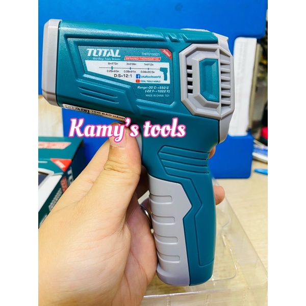 Máy đo nhiệt độ tia hồng ngoại TOTAL THIT015501 từ -30 độ C đến 550 độ ...