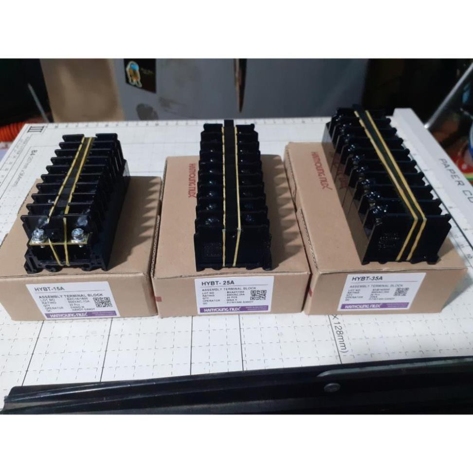 HanYoung Domino tép - Cầu đấu điện 1 pha: HYBT-15A, HYBT-25A, HYBT-35A 1 hộp 20 Cái | Shopee ...