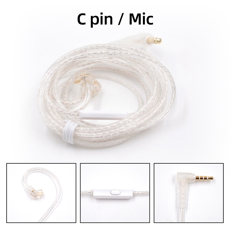 Dây Cáp Đồng 2 Pin 0.75/0.78mm B/C Pin 3.5mm Kz ZS10 ZSN EDX Pro ...